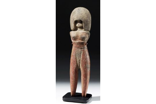 Pre-Columbian, Ecuador, Valdivian culture, ca. 3500 BCE. A striking ...