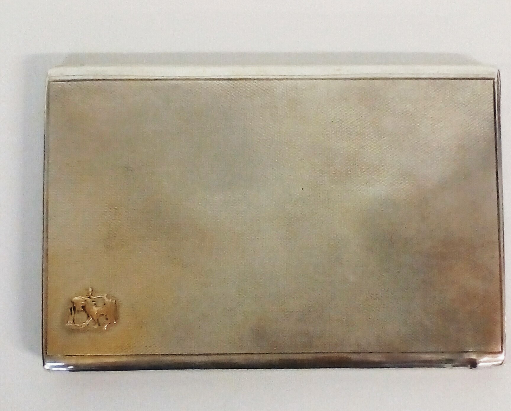 Asprey silver cigarette case A&Co ltd London hallmark 9x13cm 188 grams