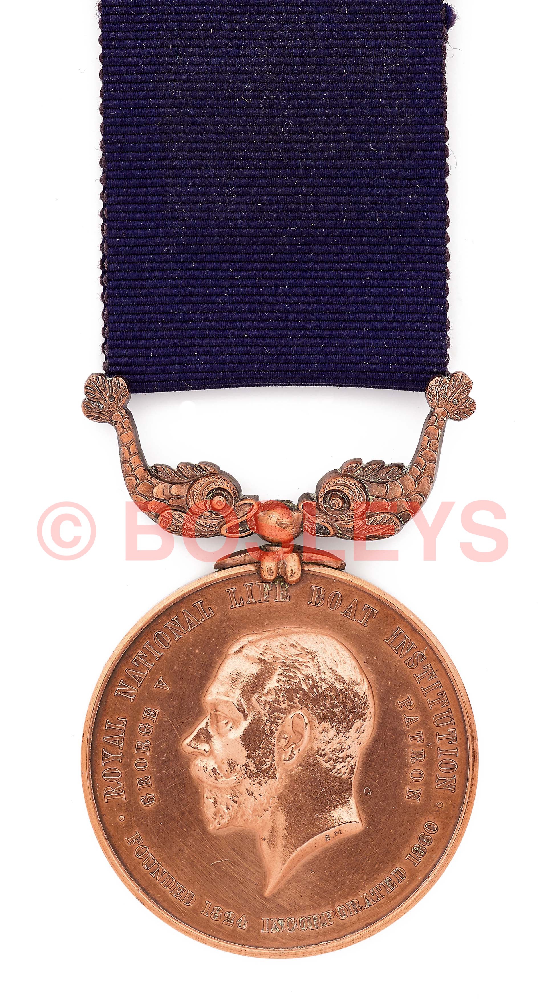 Royal National Life Boat Institution Bronze Life Saving Medal Sennan ...