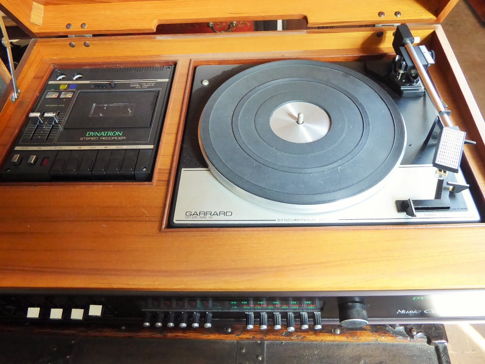 A Dynatron Music Centre Model Number HFC 209, with two speakers, model ...
