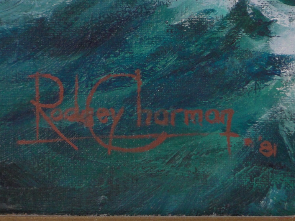 Rodney Charman (born 1944),marine oil on canvas, The Ariel and The Post ...