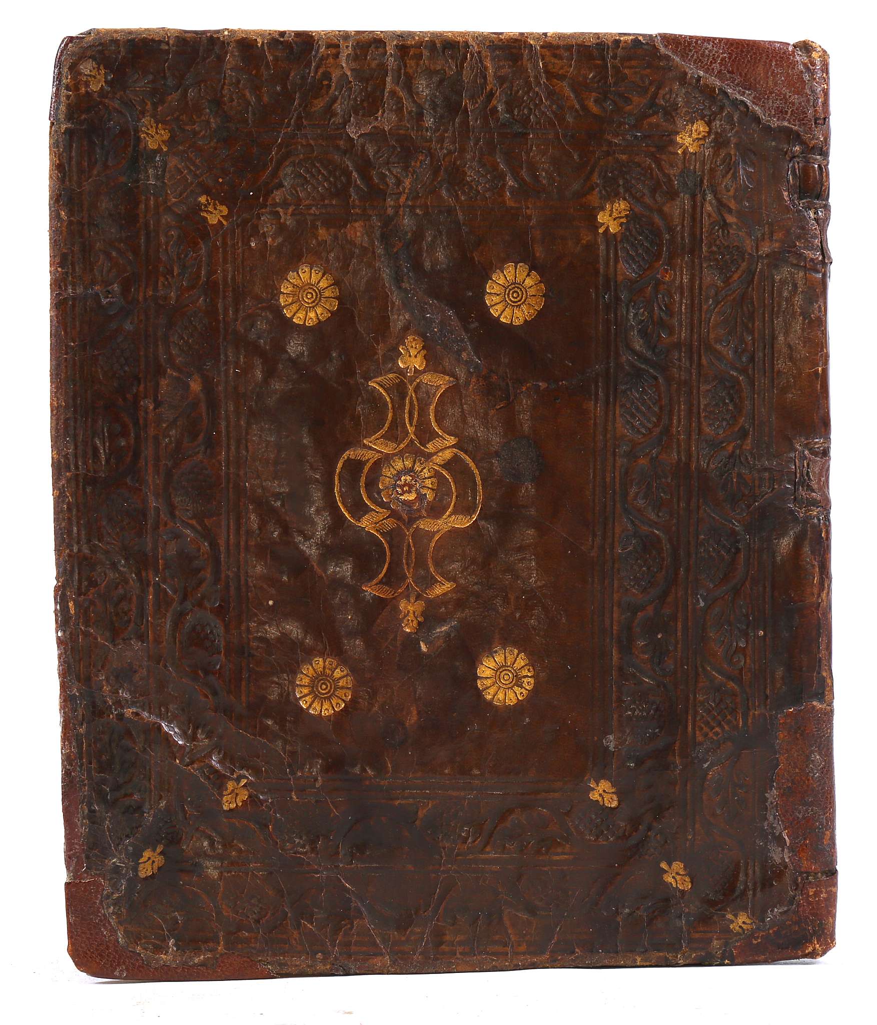 MS. Spanish. [c.16th-17th Century]. 8vo. Text lettered in red and black ...