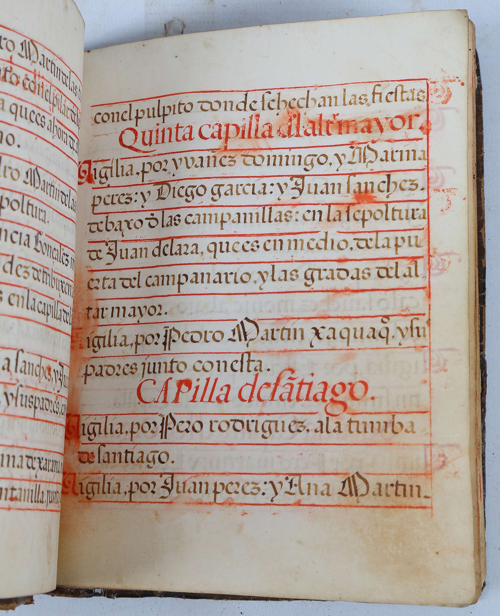 MS. Spanish. [c.16th-17th Century]. 8vo. Text lettered in red and black ...