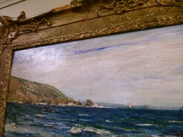 John Robertson Reid (1851-1926) - Oil on canvas - Cornish coastal scene ...