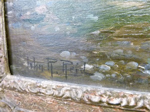 John Robertson Reid (1851-1926) - Oil on canvas - Cornish coastal scene ...