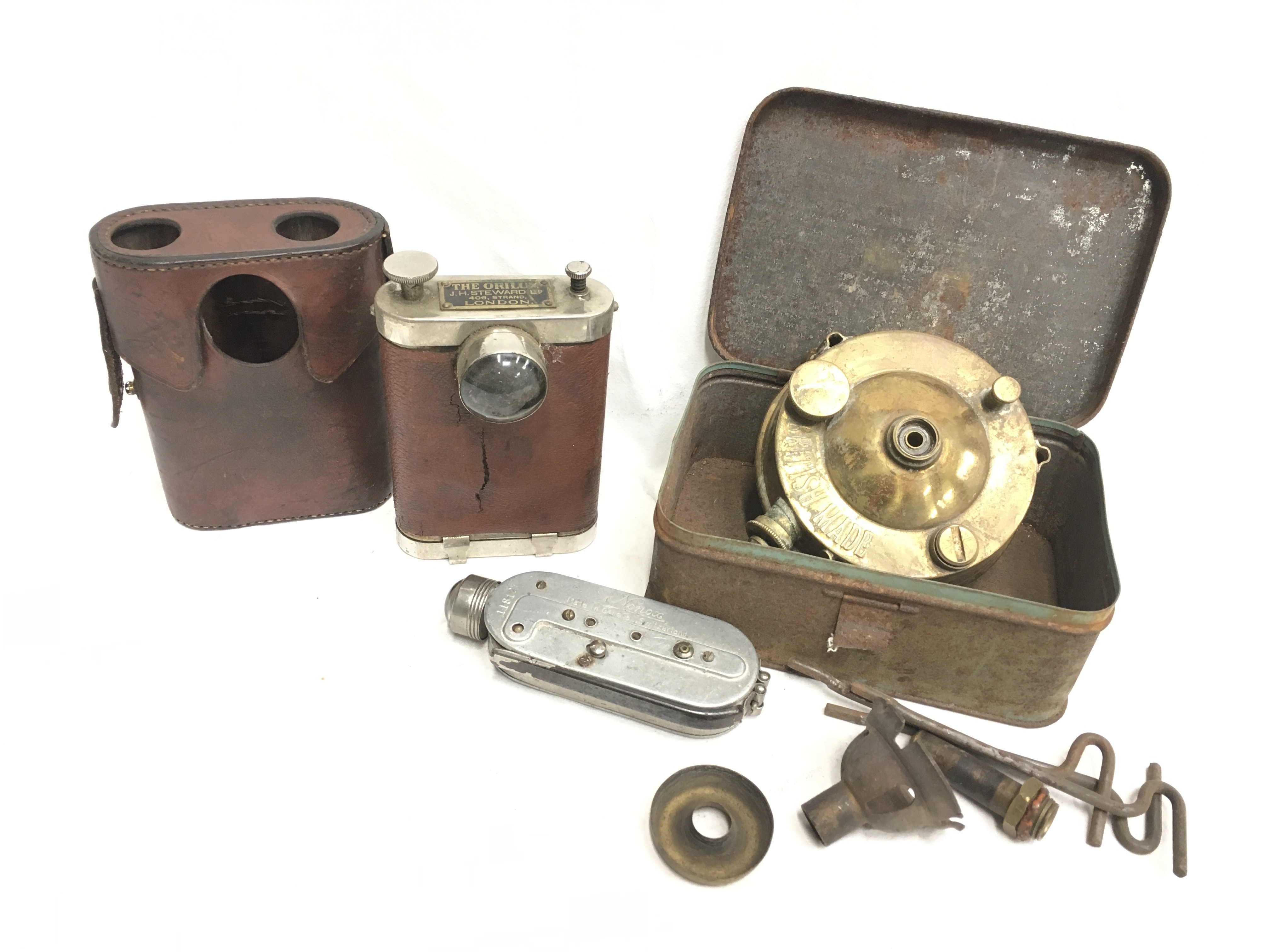World War 1 J.H. Steward Ltd. 'The Orilux' British Trench Torch, height ...