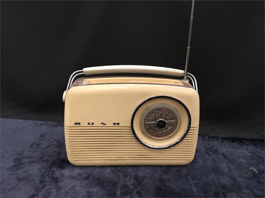 An original retro 1950's Bush cream radio.