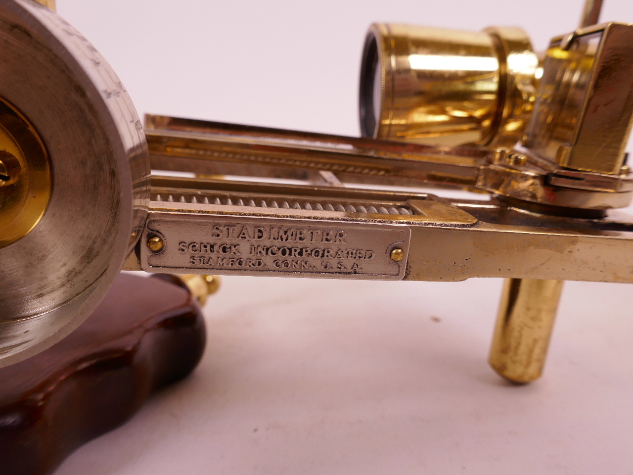 A 1941 U.S. Navy brass and gunmetal stadimeter by 'Schick Incorporated ...