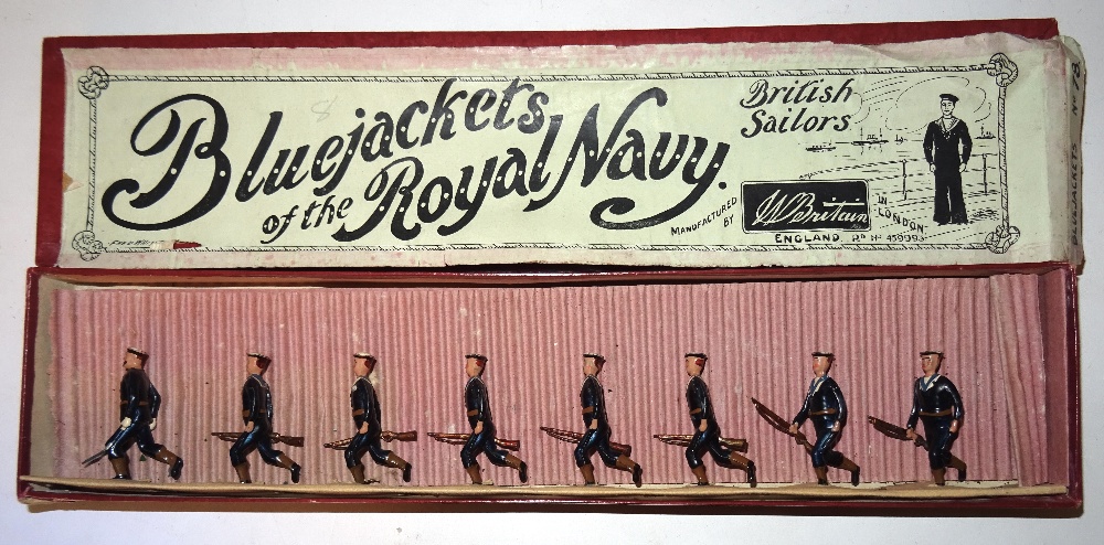 Britains set 78, Bluejackets of the Royal Navy with officer, in ...