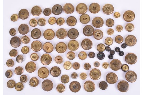 Selection of British Military Tunic Buttons of various regiments and ...