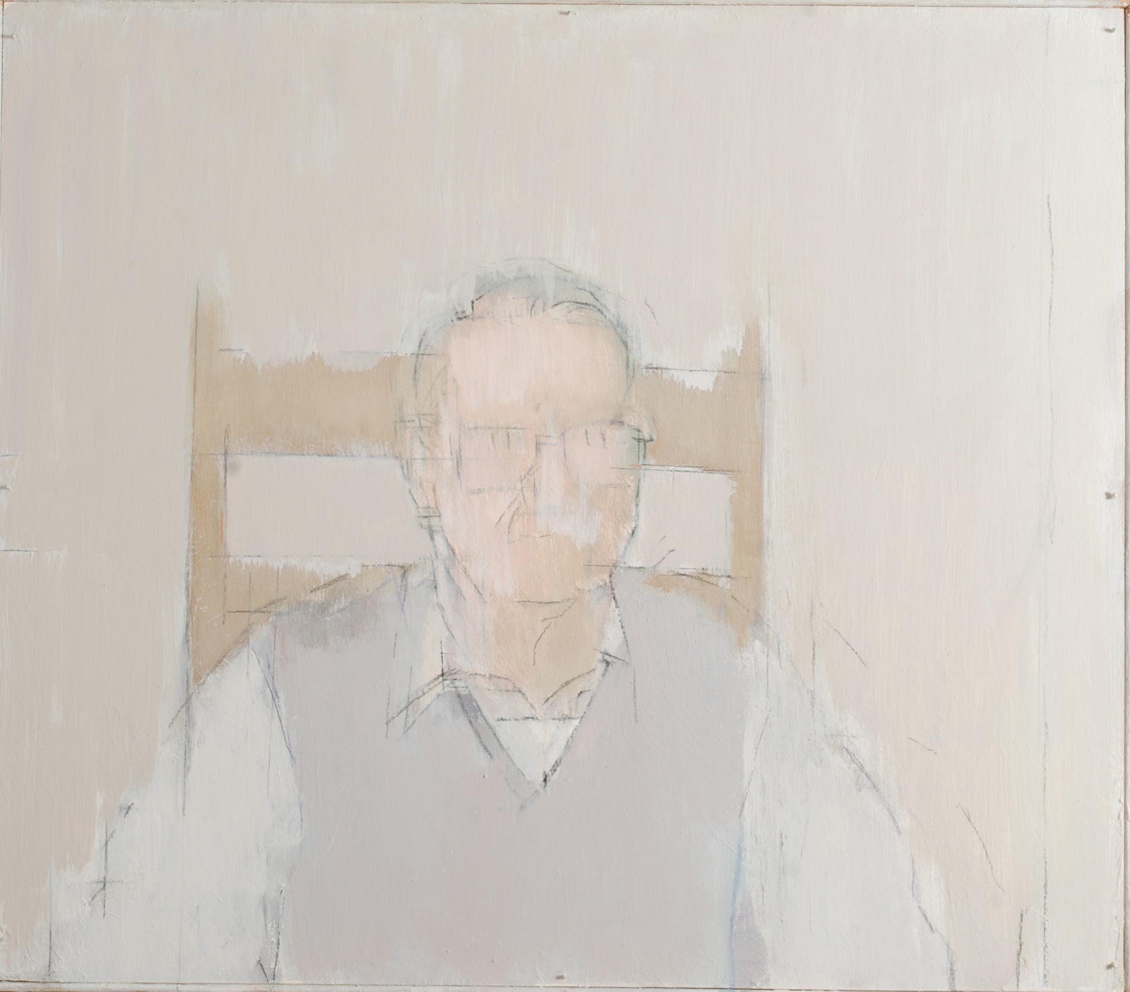 DAVID FERGUSON Male Portrait Mixed media 65 x 75 cm