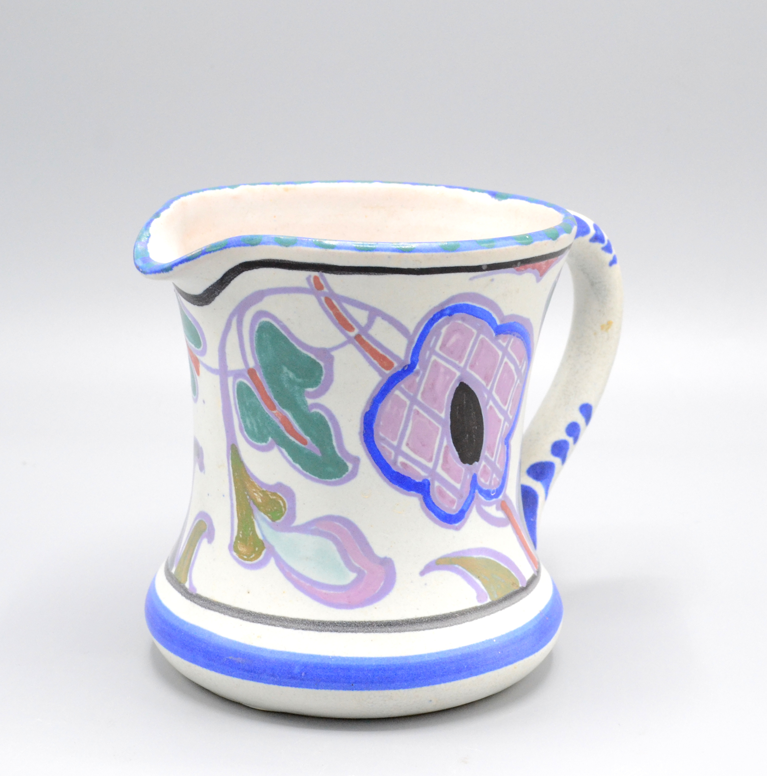 A Collard Honiton pottery jug, with impressed marks to the base, height ...
