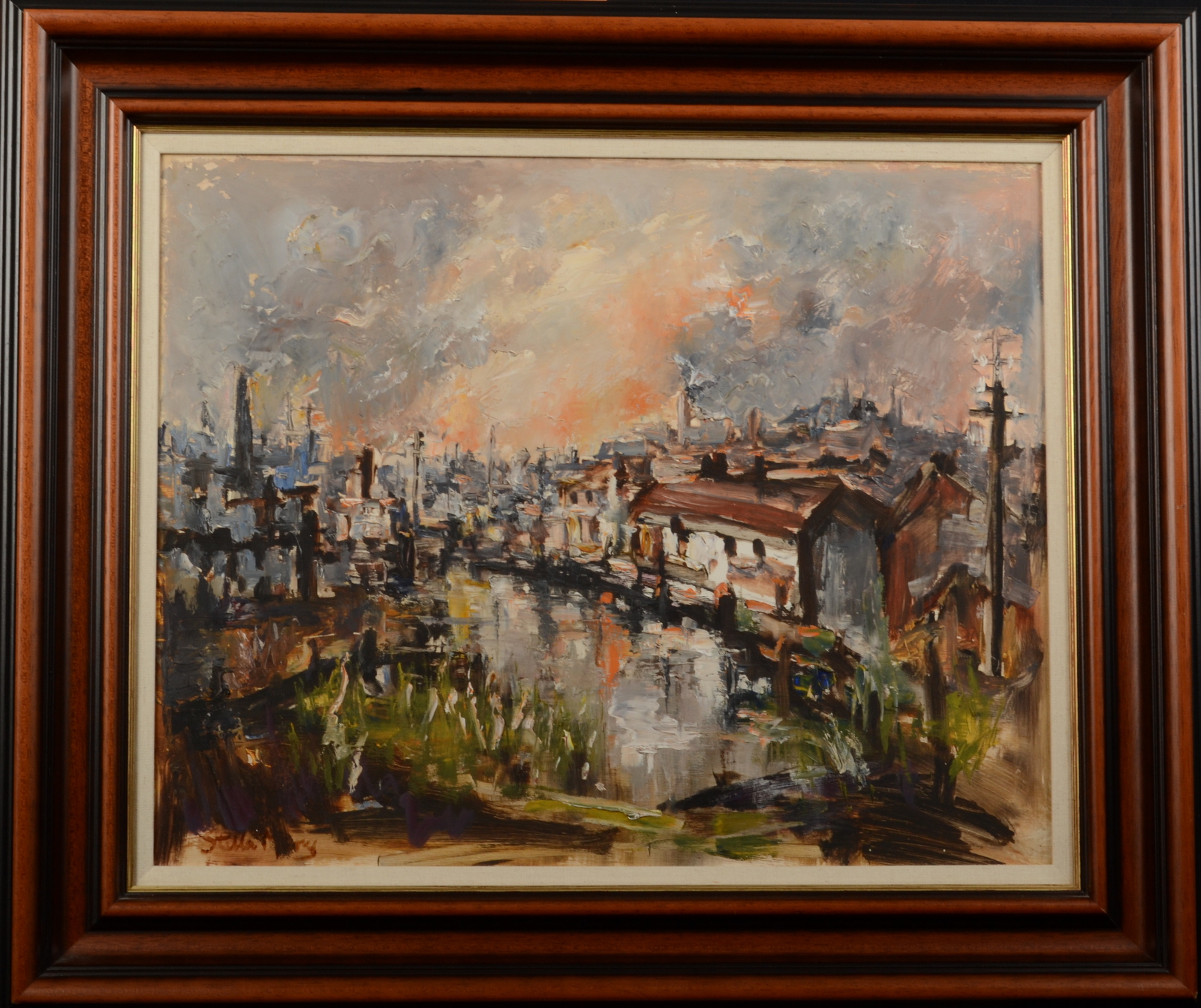 MARY STELLA EDWARDS (YRAM ALLETS)Cityscape, Exeter Oil on board Signed ...