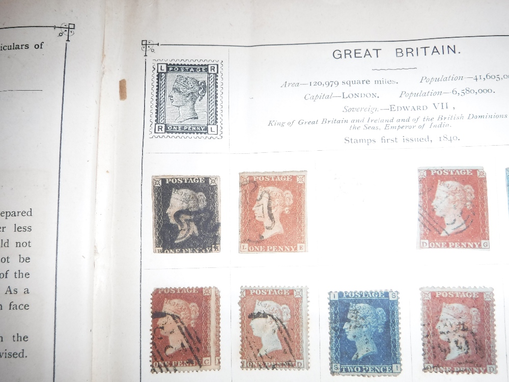 The Strand Stamp Album including Victorian and later stamps and a Penny ...