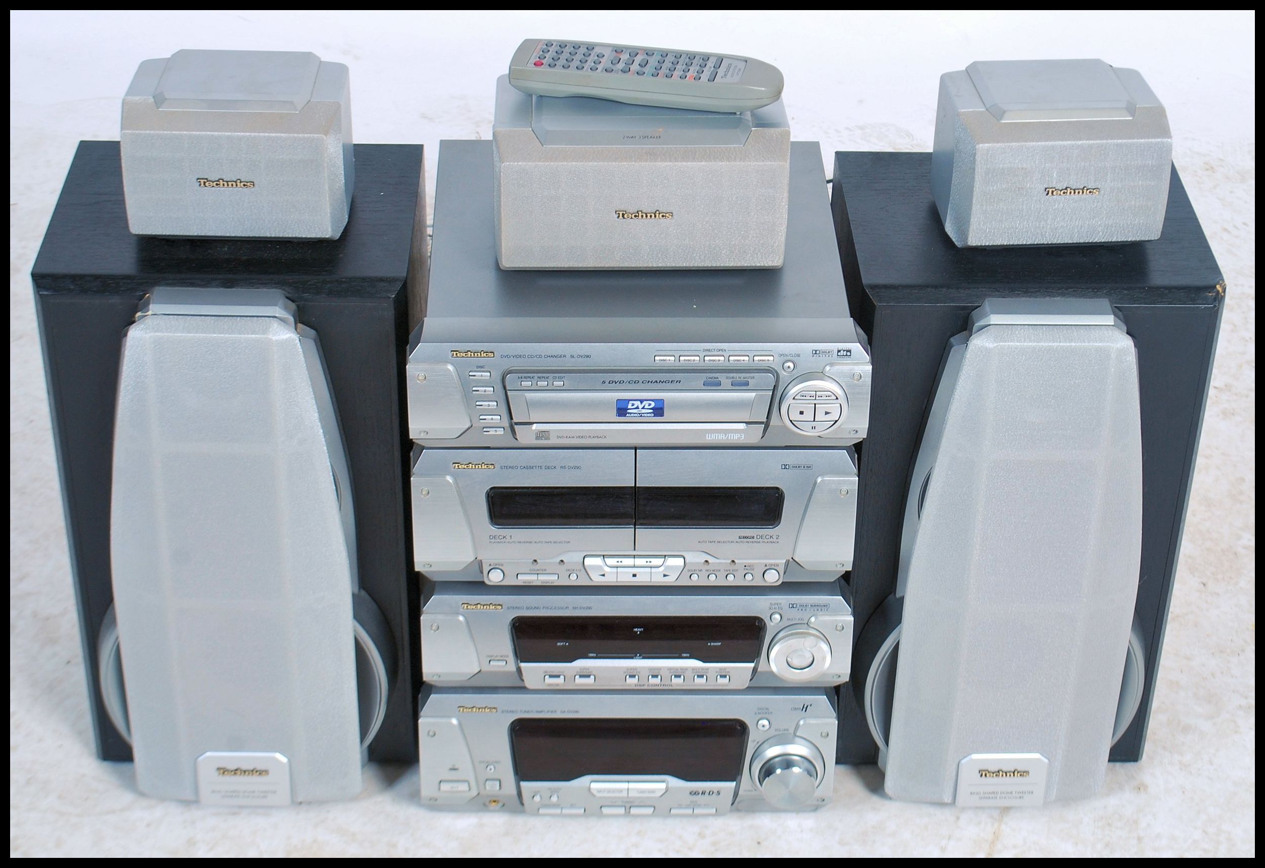 A 1990's / late 20th century Technics stacking hi-fi systems to include ...