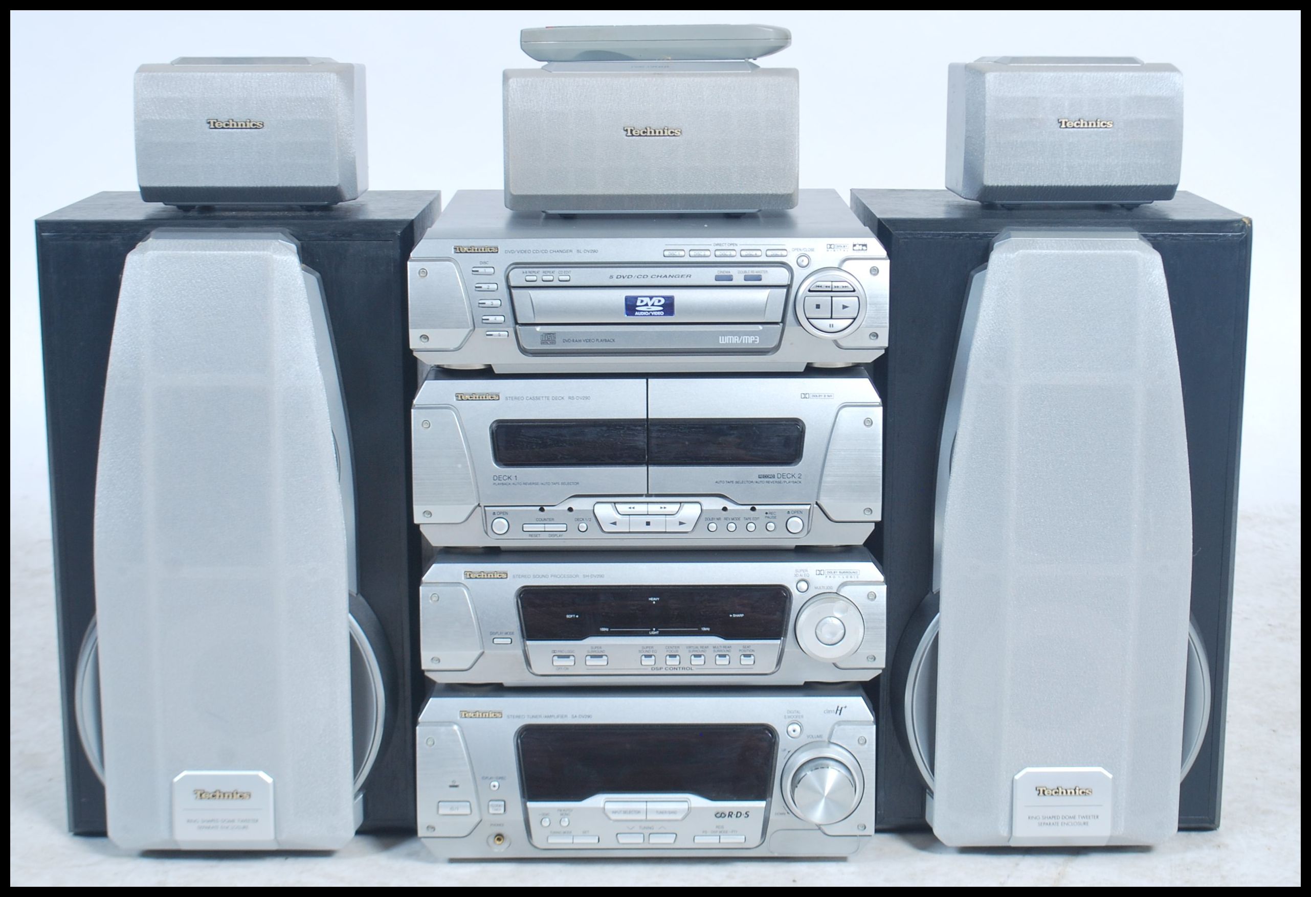 A 1990's / late 20th century Technics stacking hi-fi systems to include ...