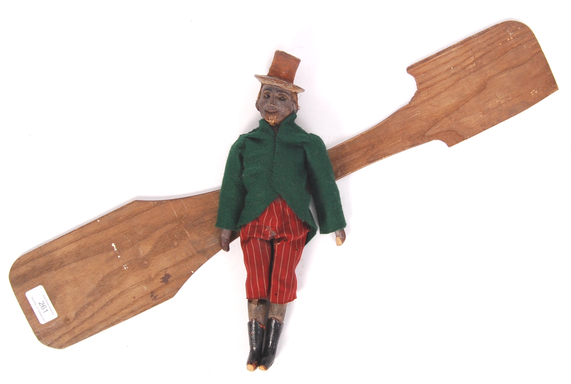 A good antique 19th century Irish carved wood Limberjack dancing puppet ...