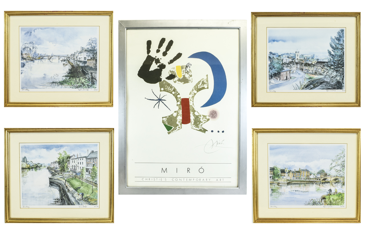 A Collection Of Signed Prints Four in total, pencil signed by artist ...