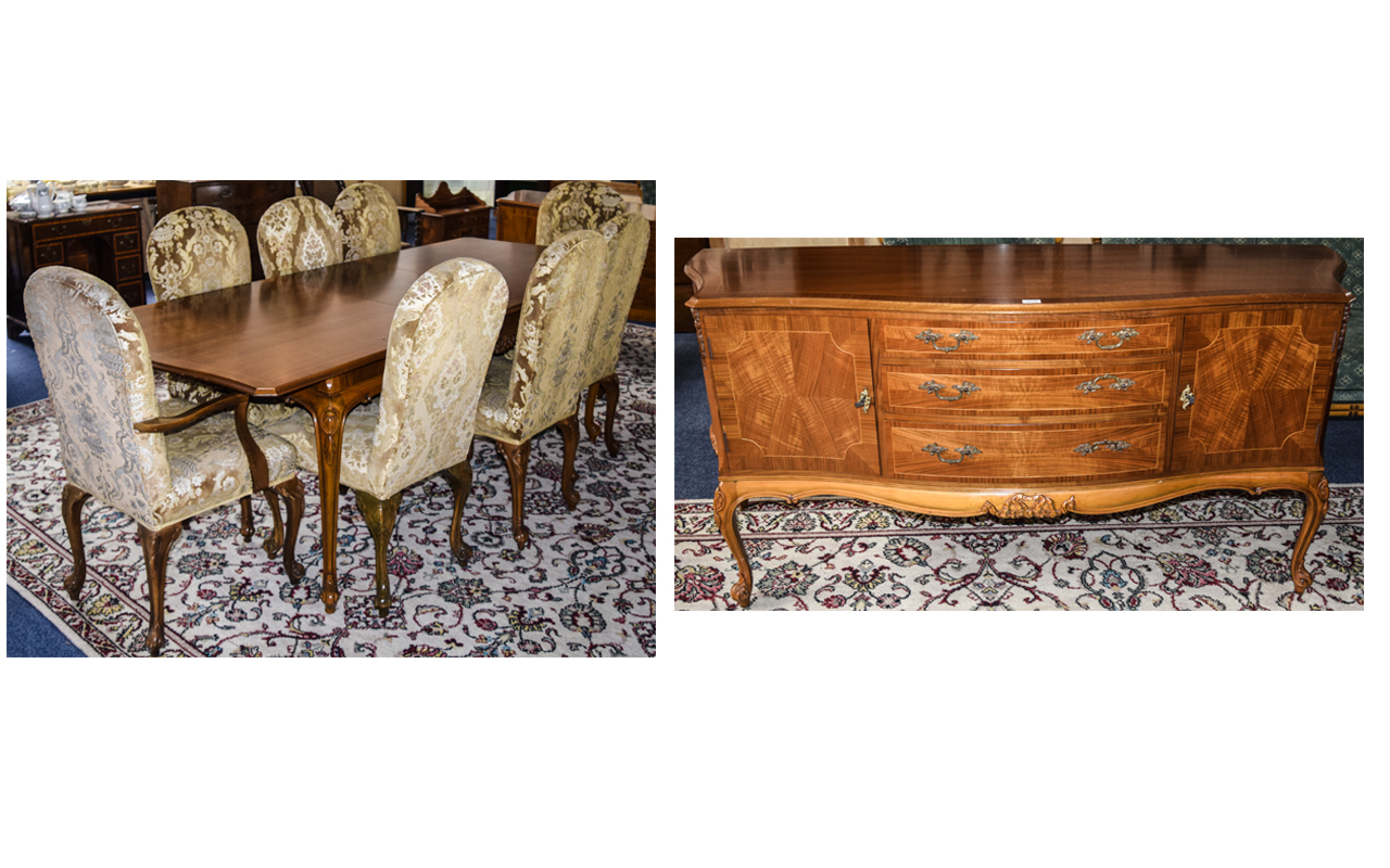 Bridgecraft Dining Suite comprising extending dining table 6 chairs and ...