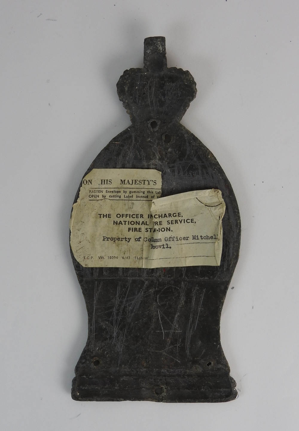 A Royal Exchange Assurance, London, lead fire mark circa 1835 10.5cm ...
