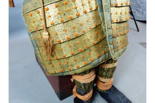 A GOOD JAPANESE ARMOUR- A Japanese orange laced o-yoroi or great armour ...