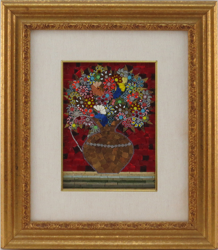 Studio Del Mosaico Italian Millefiori Micro Mosaic Still Life. COA ...