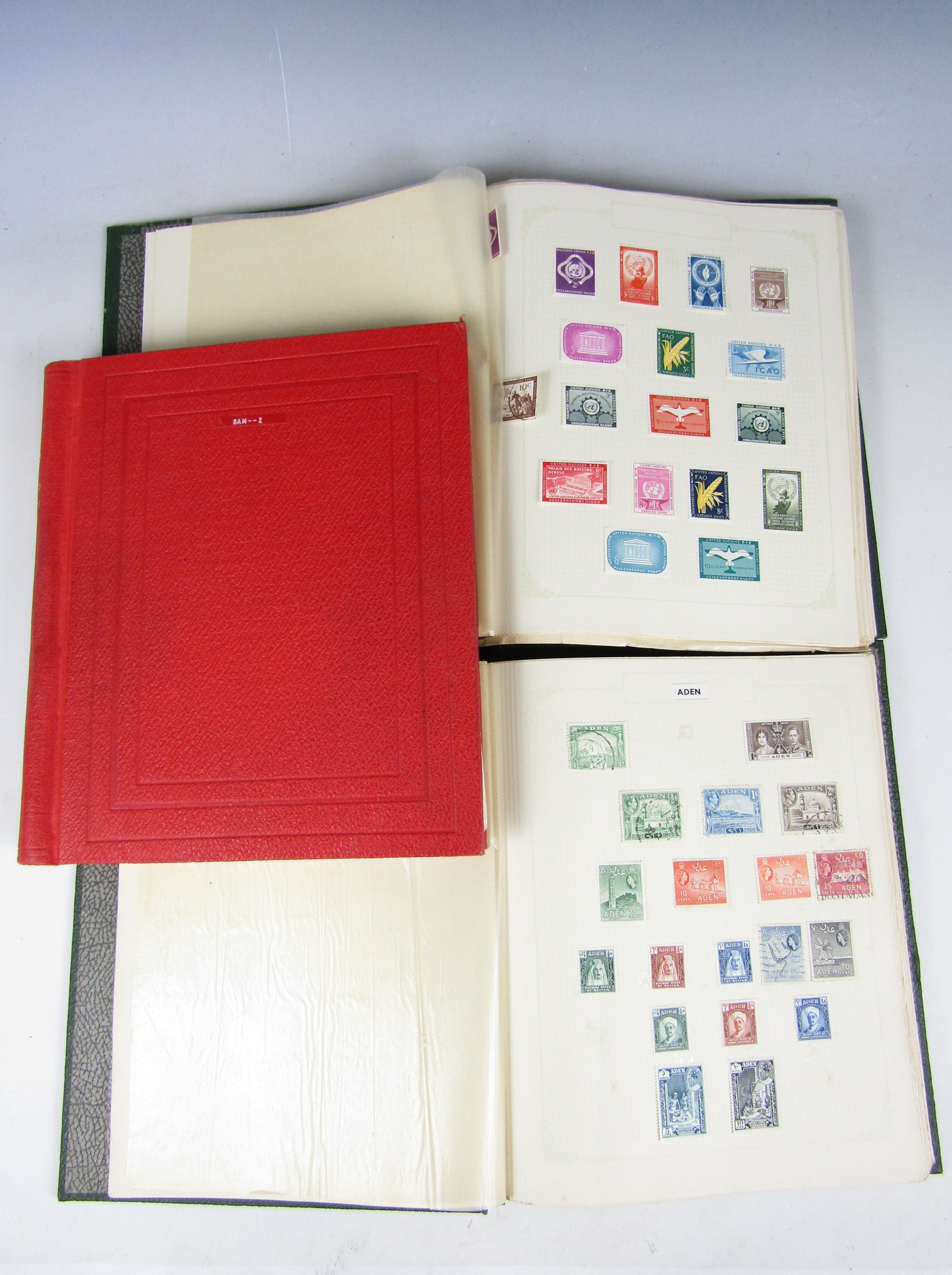 Three Rapkin 'Crown' stamp albums containing British Empire and ...