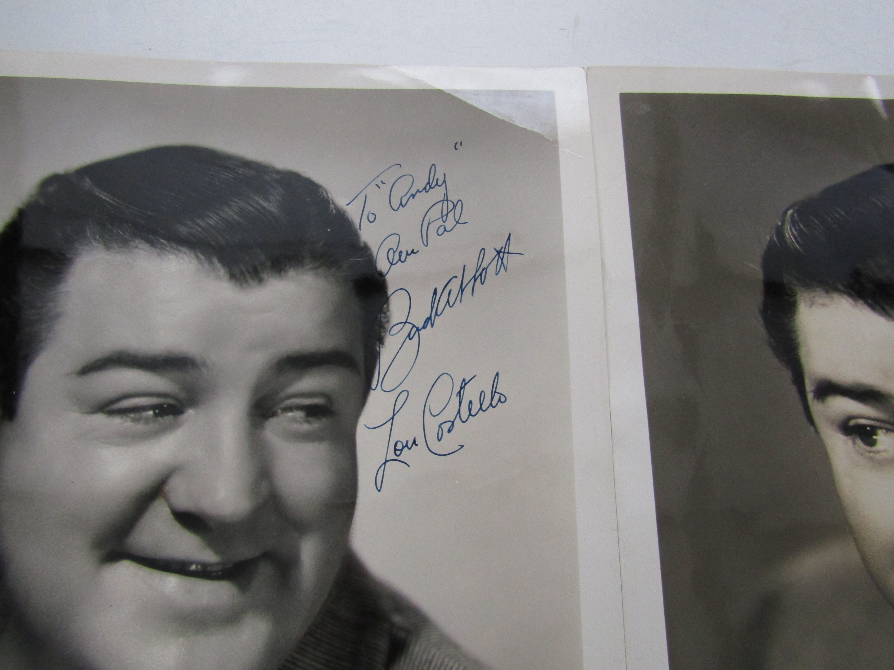 [Autograph] Bud Abbott (1897-1974) and Lou Costello (1906-1959) Two ...