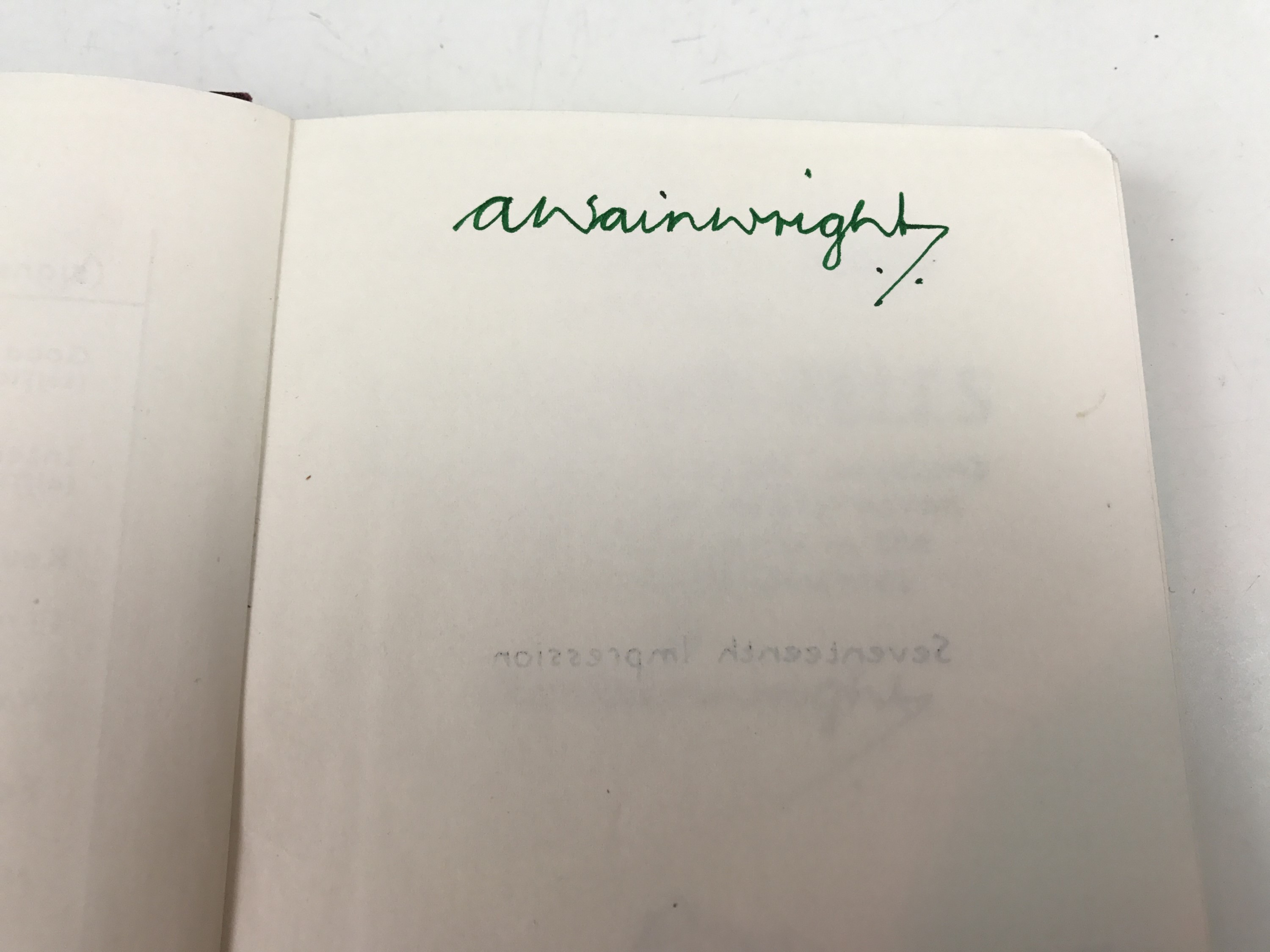 [Autograph] Wainwright, Alfred, A Pictorial Guide to the Lakeland Fells ...