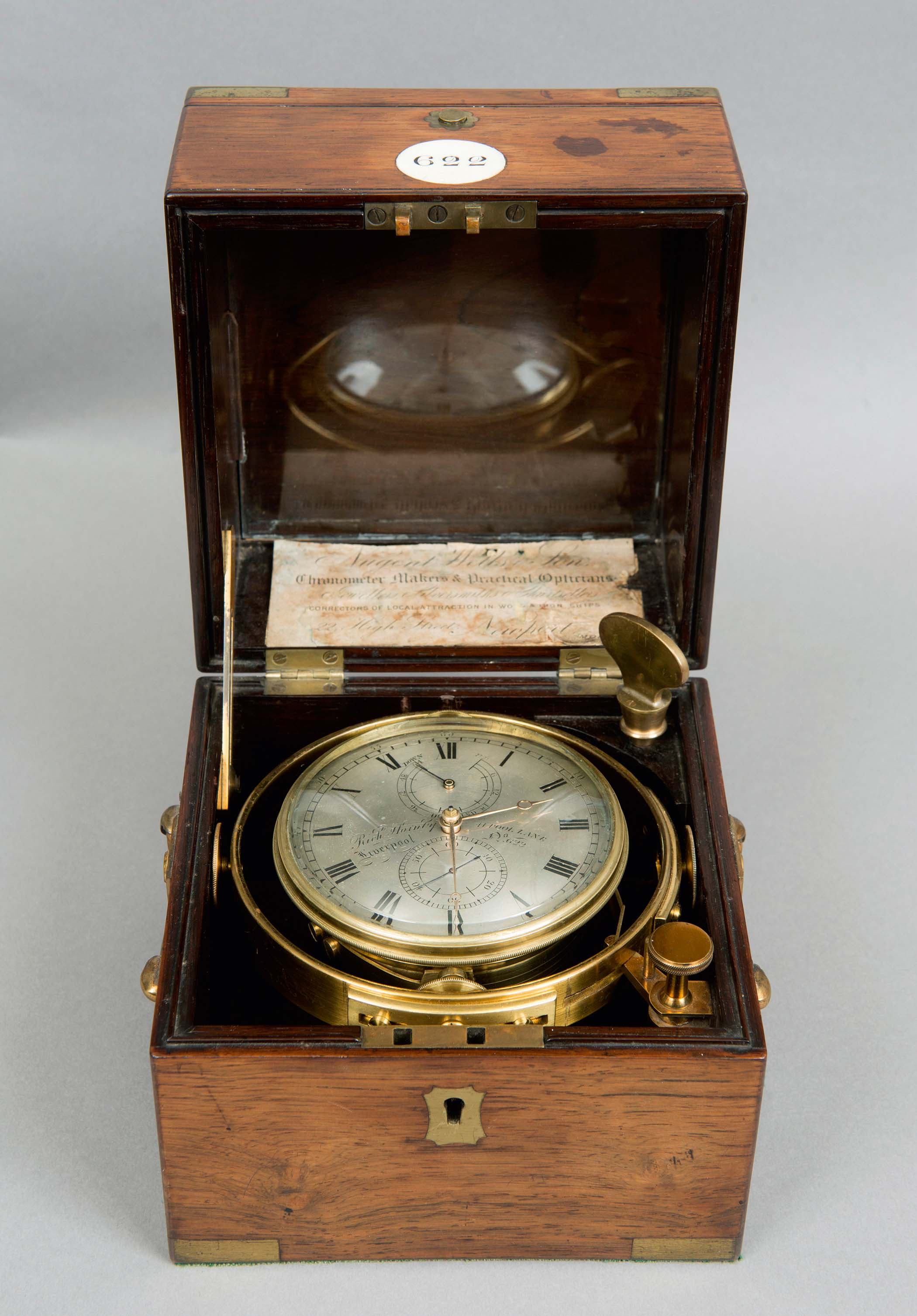 VICTORIAN MARINE CHRONOMETER, by Richard Hornby of Liverpool, earlier ...