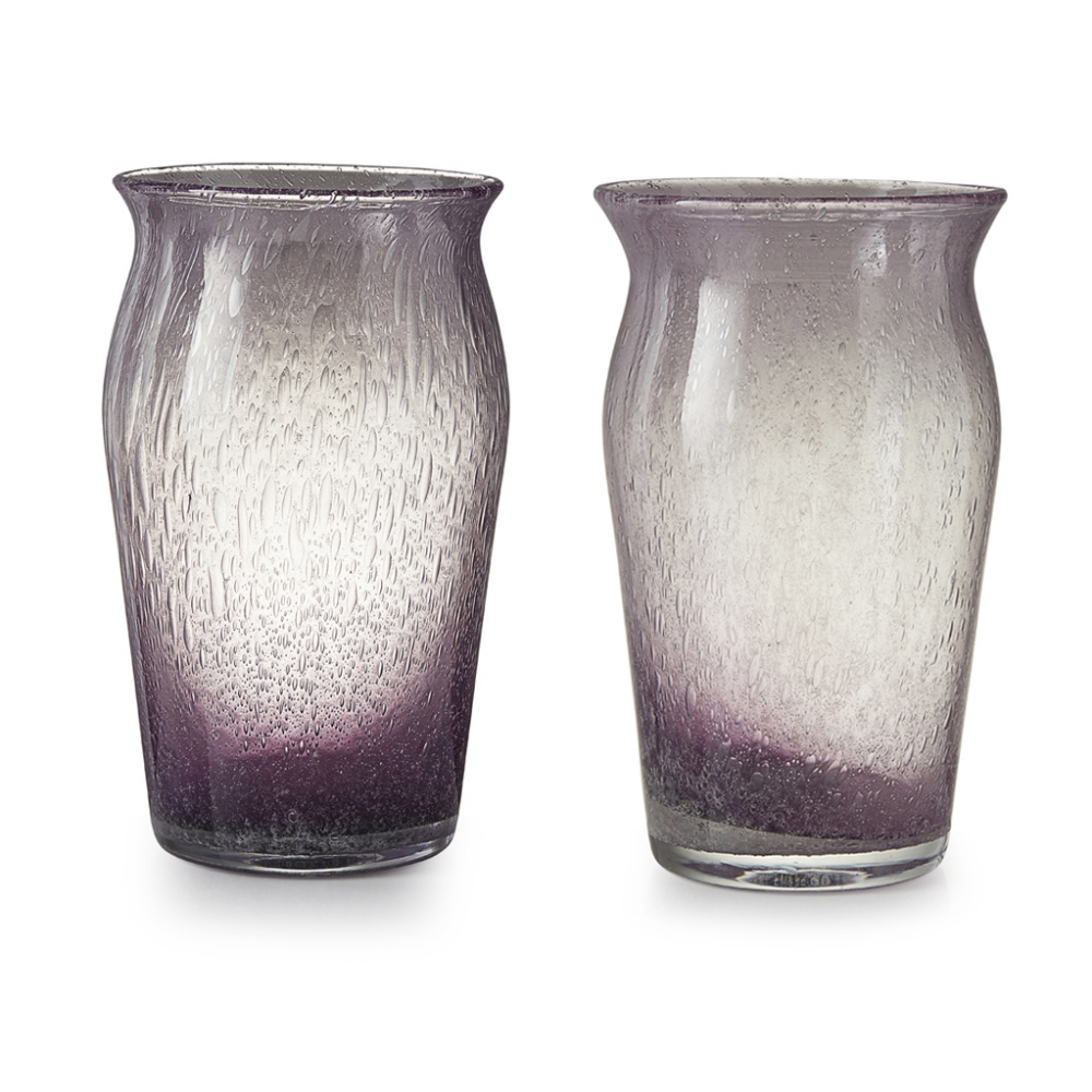 JOHN MONCRIEFF LTD., PERTH MATCHED PAIR OF 'MONART' AMETHYST GLASS ...