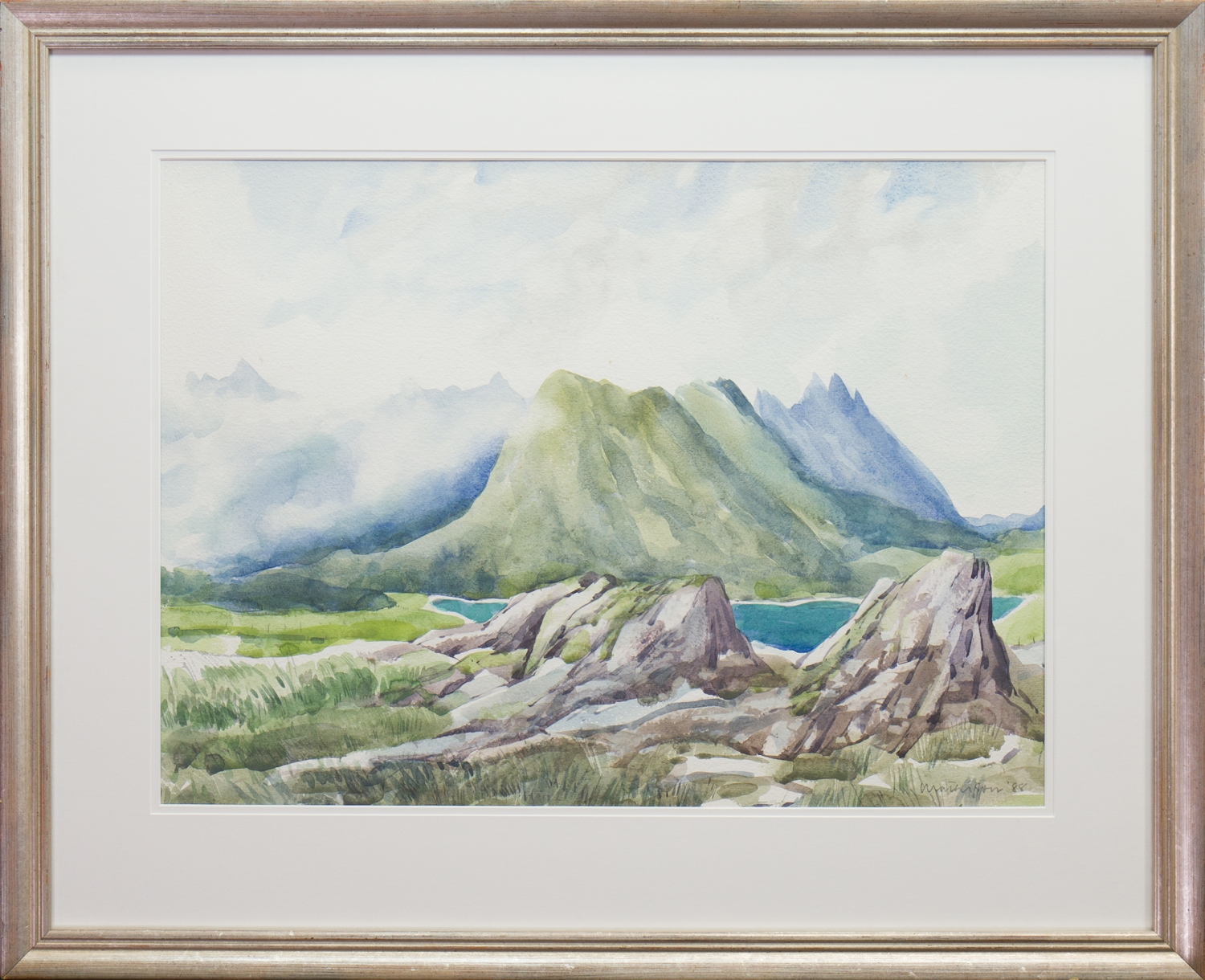 * JOHN MATHISON RGI (SCOTTISH fl 1956 - 1987), SKYE LANDSCAPE, CUILLINS ...