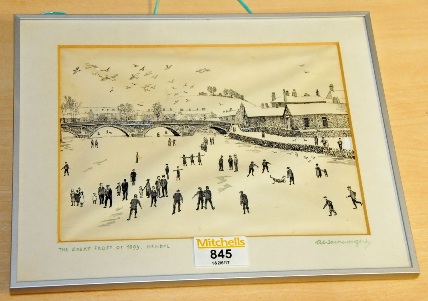 Alfred Wainwright, original pen and ink drawing, "The Great Frost of ...