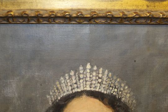 FLORA LION (1880-1958) "Queen Elizabeth The Queen Mother as Queen of ...