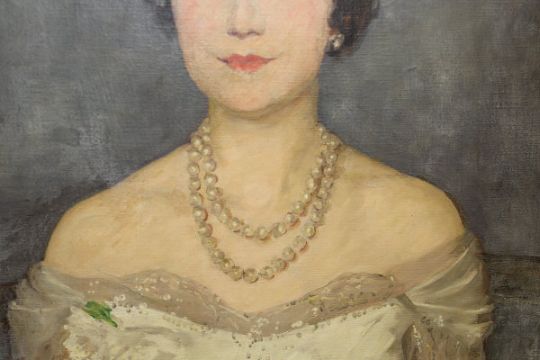 FLORA LION (1880-1958) "Queen Elizabeth The Queen Mother as Queen of ...