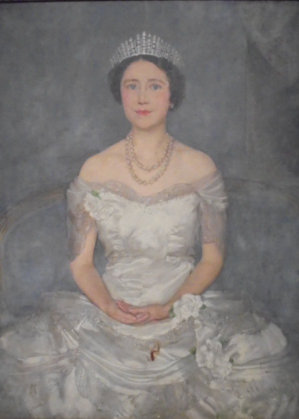 FLORA LION (1880-1958) "Queen Elizabeth The Queen Mother as Queen of ...