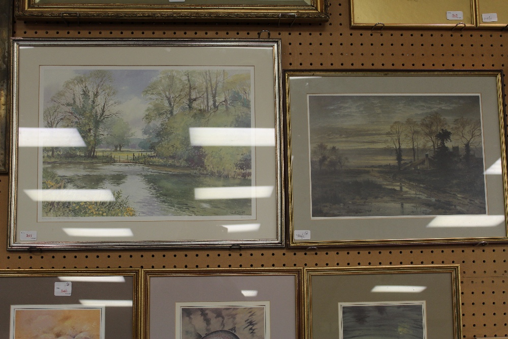 Bill Toop print Summer on The Meddor & other print