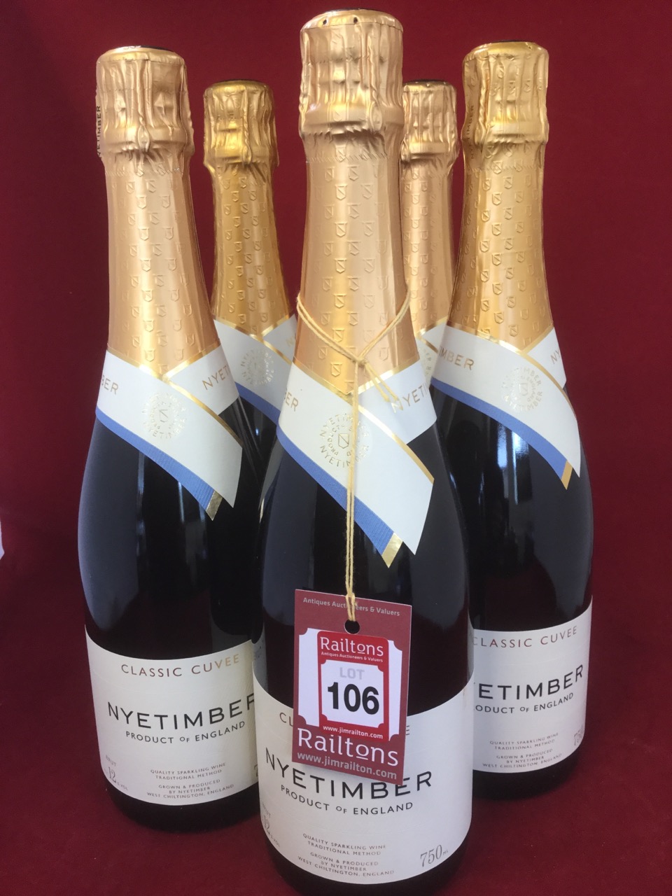 Nyetimber, English sparkling wine, 5 bottles, 75cl; and non vintage ...