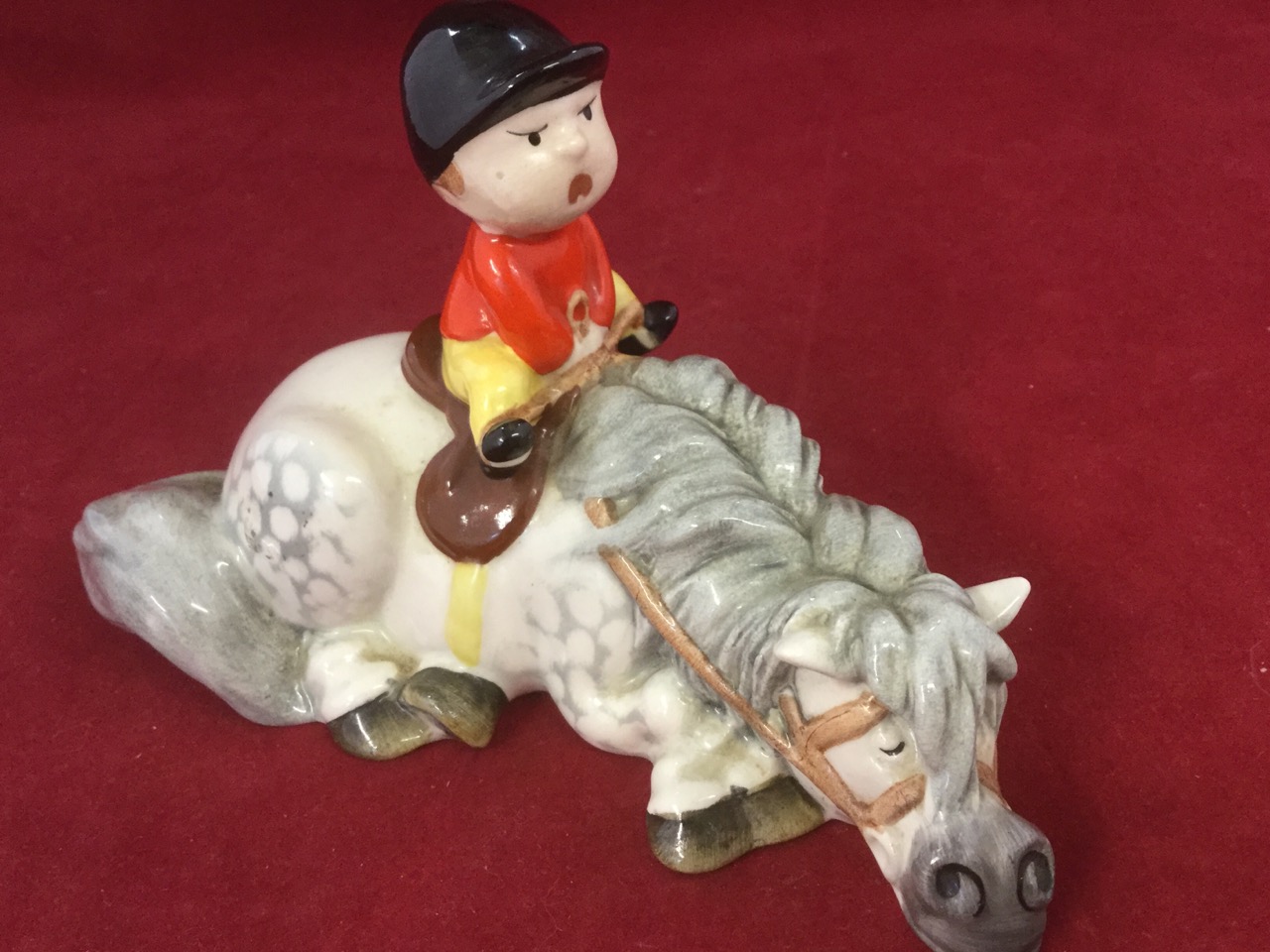 A set of three Beswick Norman Thelwell figurines, amusingly modelled ...