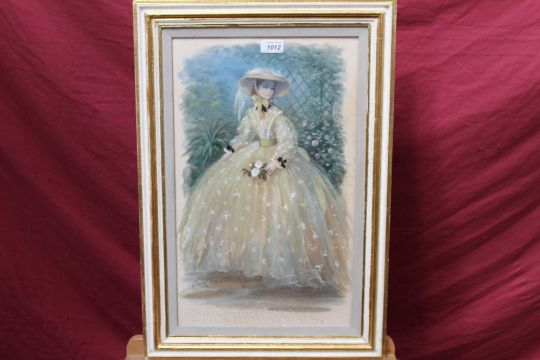 Carl Toms (1927 - 1999), watercolour costume design - Miss Vivien Leigh ...