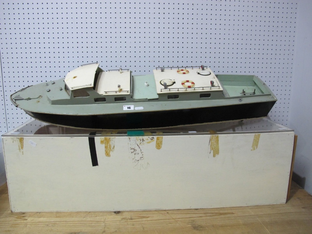 A Wooden Kit Built Keil Kraft Model of a Vosper 46 ft. RAF Crash Tender ...