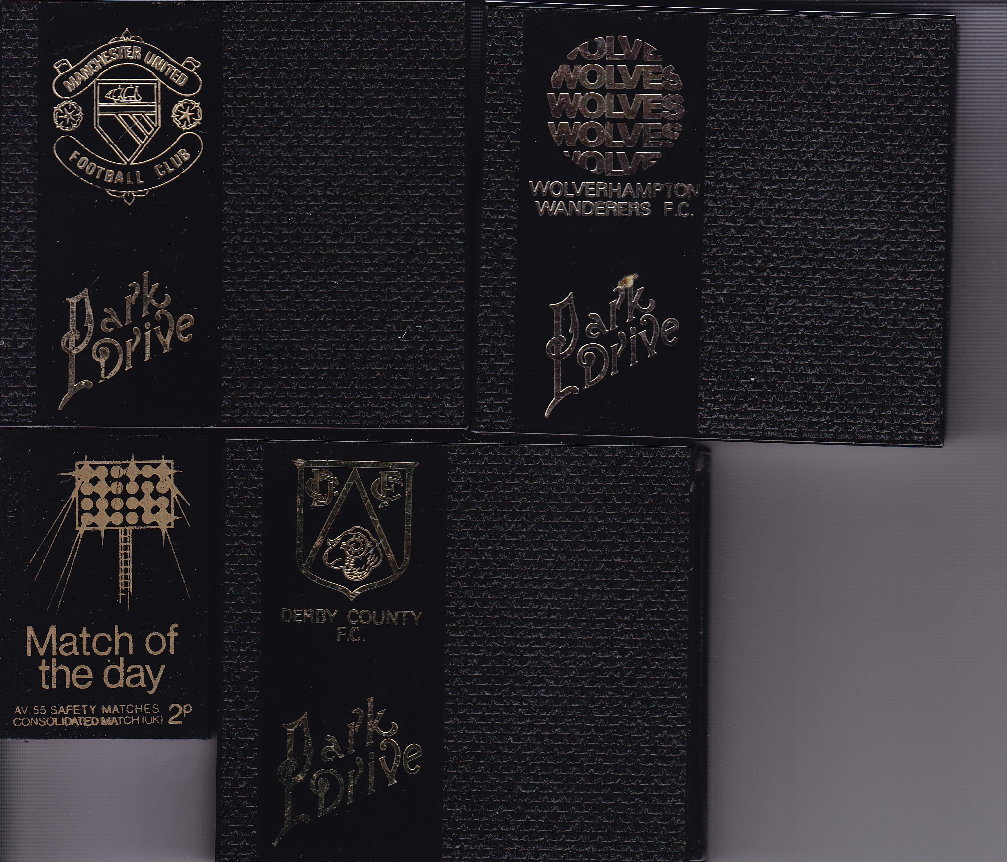 PARK DRIVE CIGARETTE BOXES Collection of 14 Park Drive football club ...