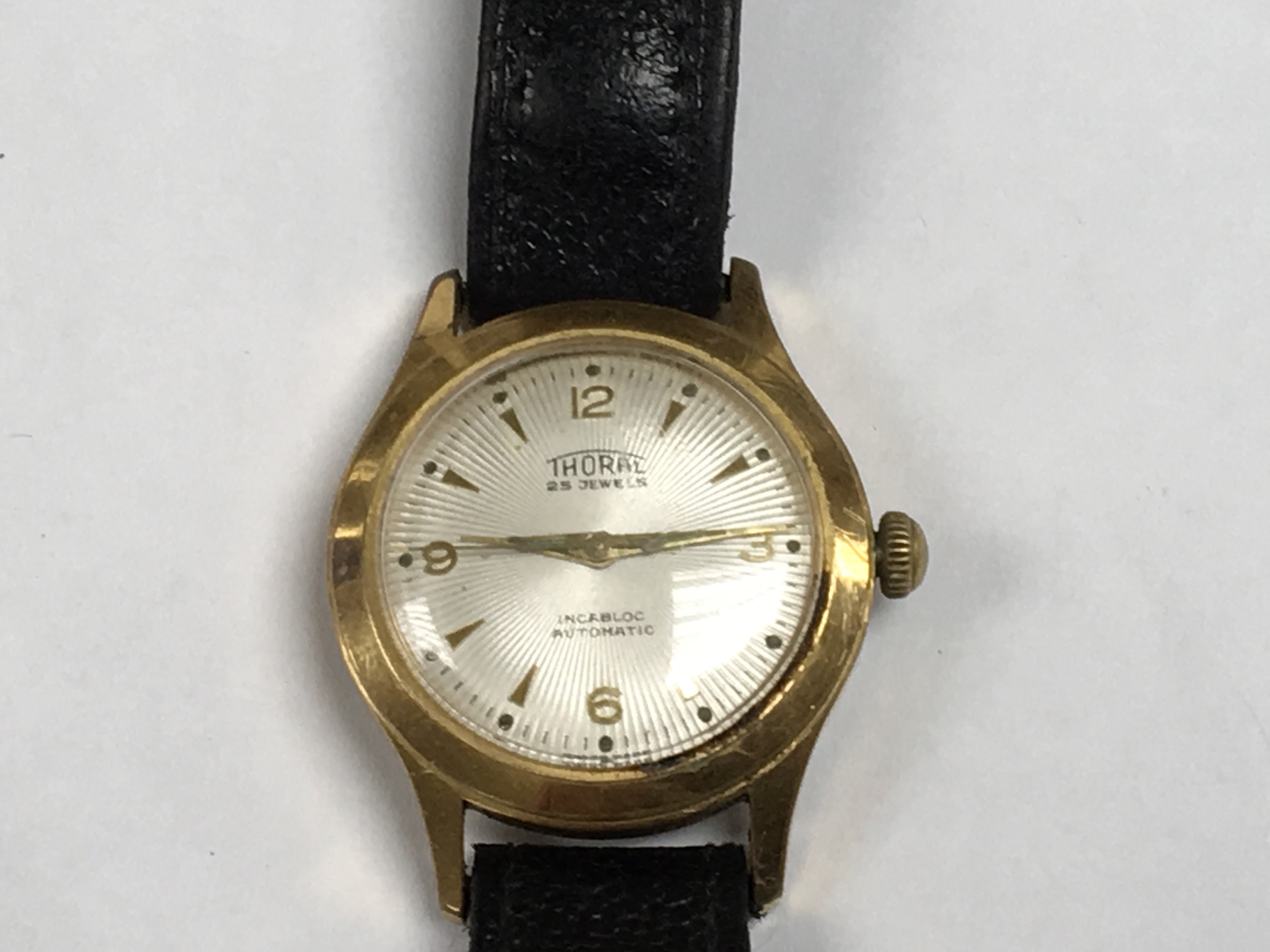 A vintage Gents Thoral 25 Jewel watch, Incabloc Automatic Swiss made ...