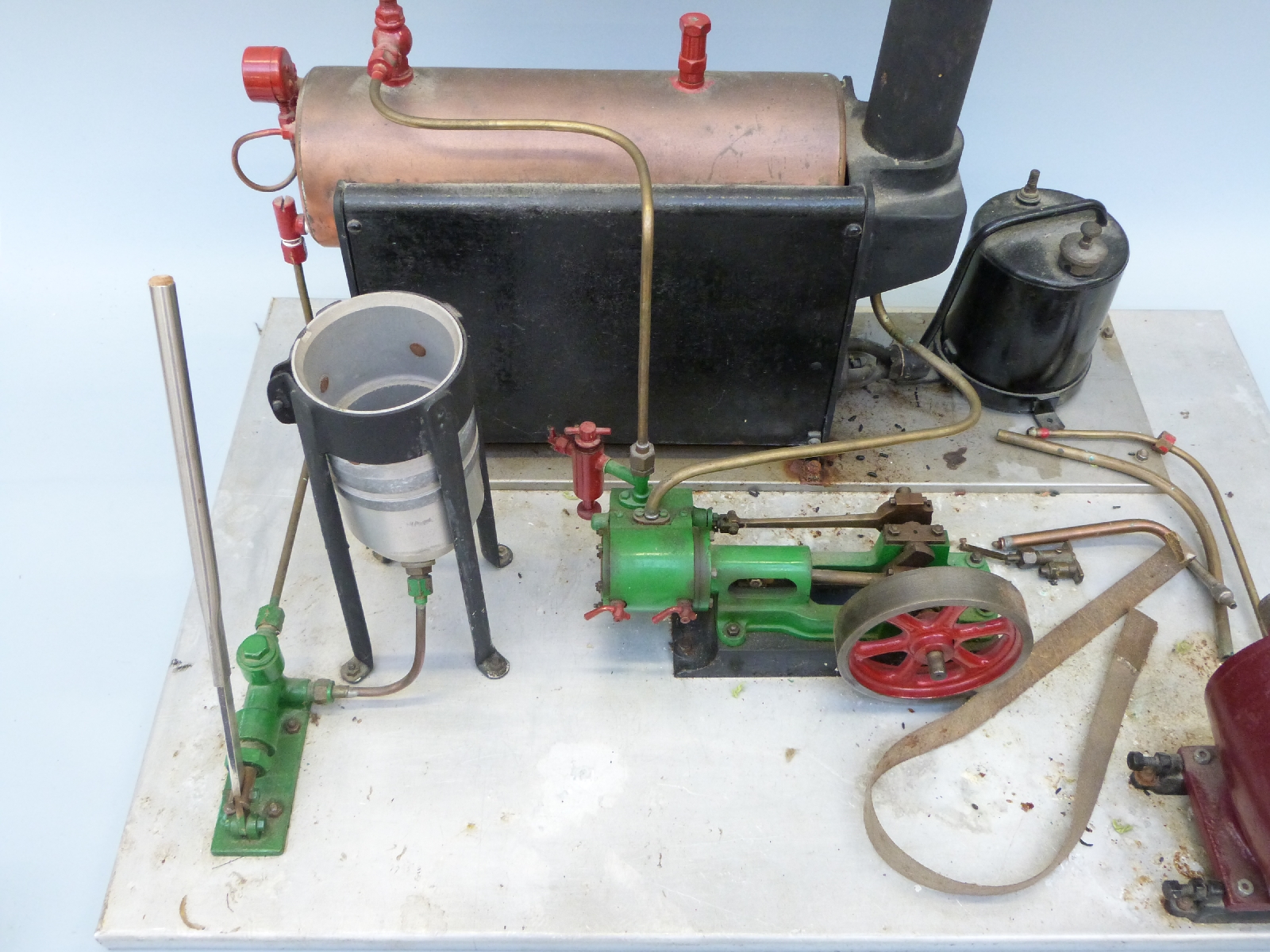 Stuart Turner S50 or similar horizontal live steam stationary engine on ...