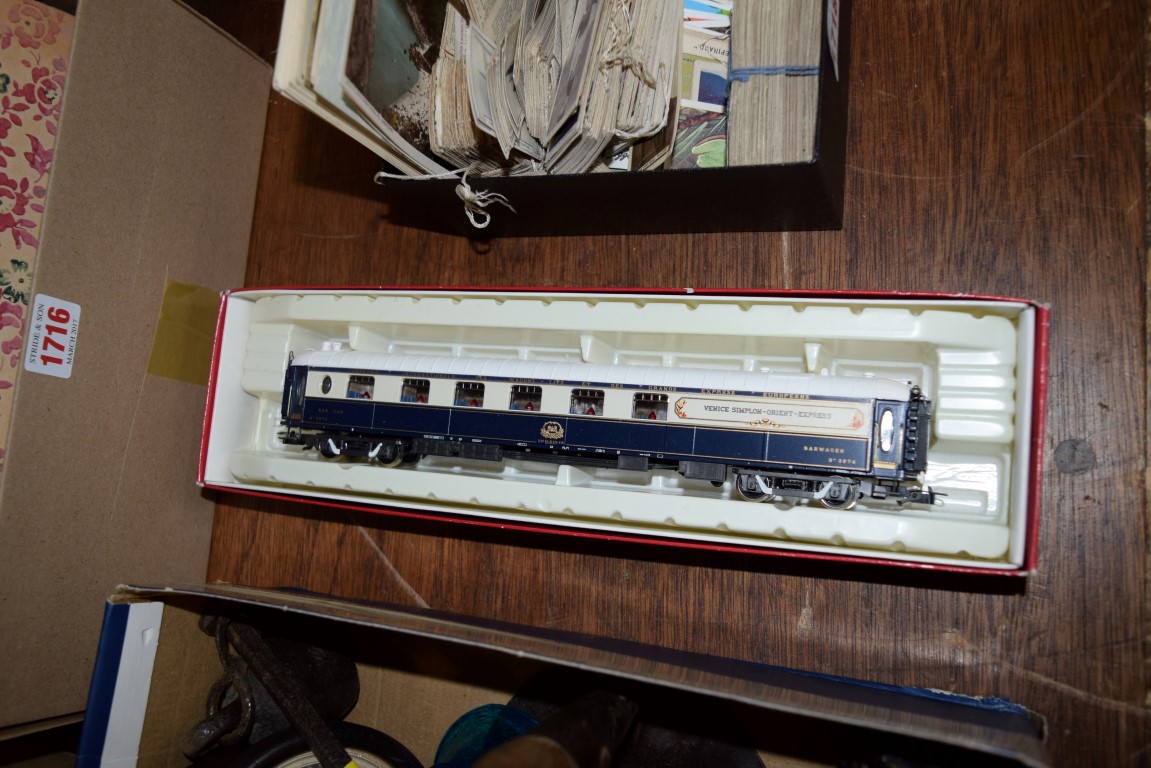 A Rivarossi OO gauge Orient Express coach, boxed.