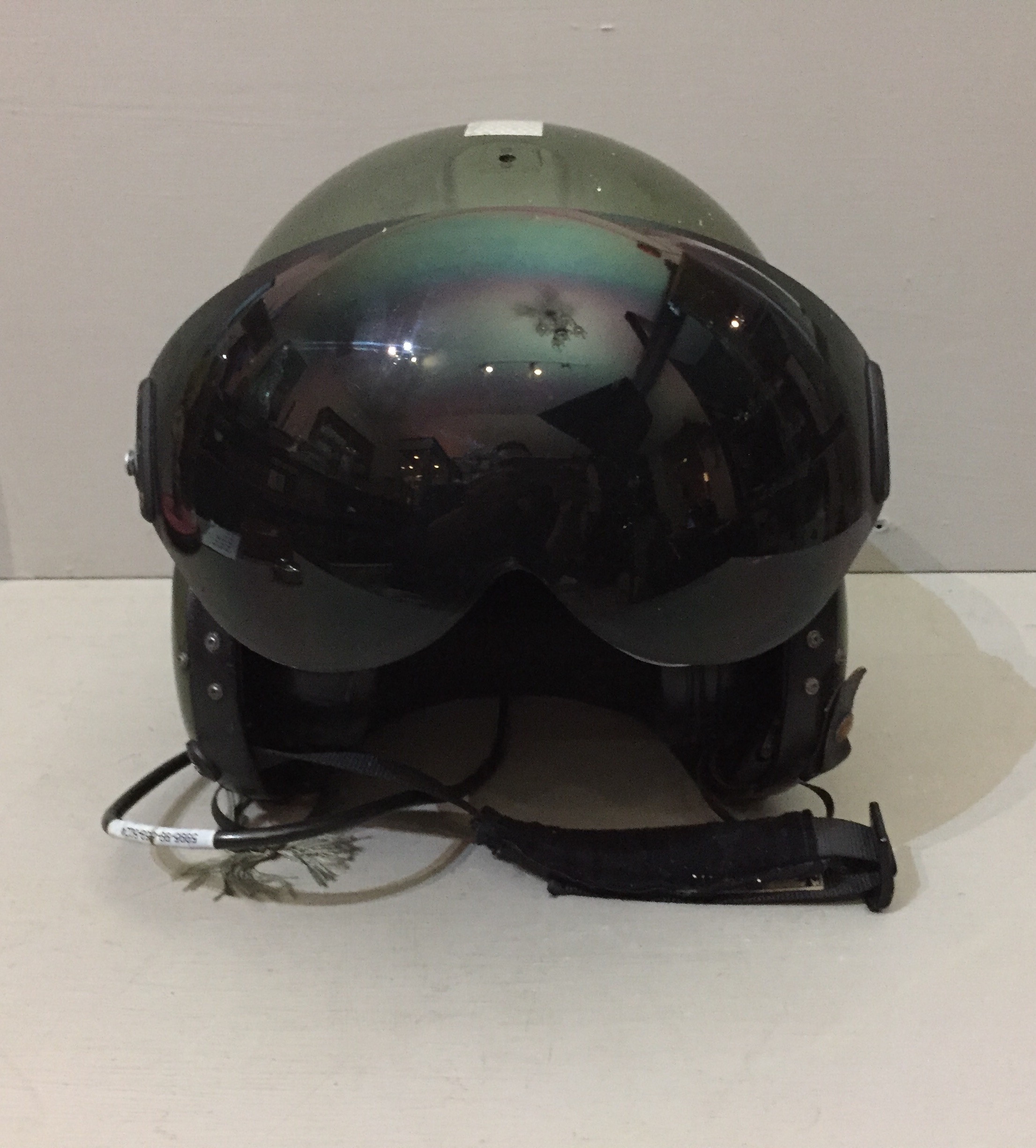 A ROYAL AIR FORCE MK4B/4L PILOTS HELMET With dual visor (clear and anti ...