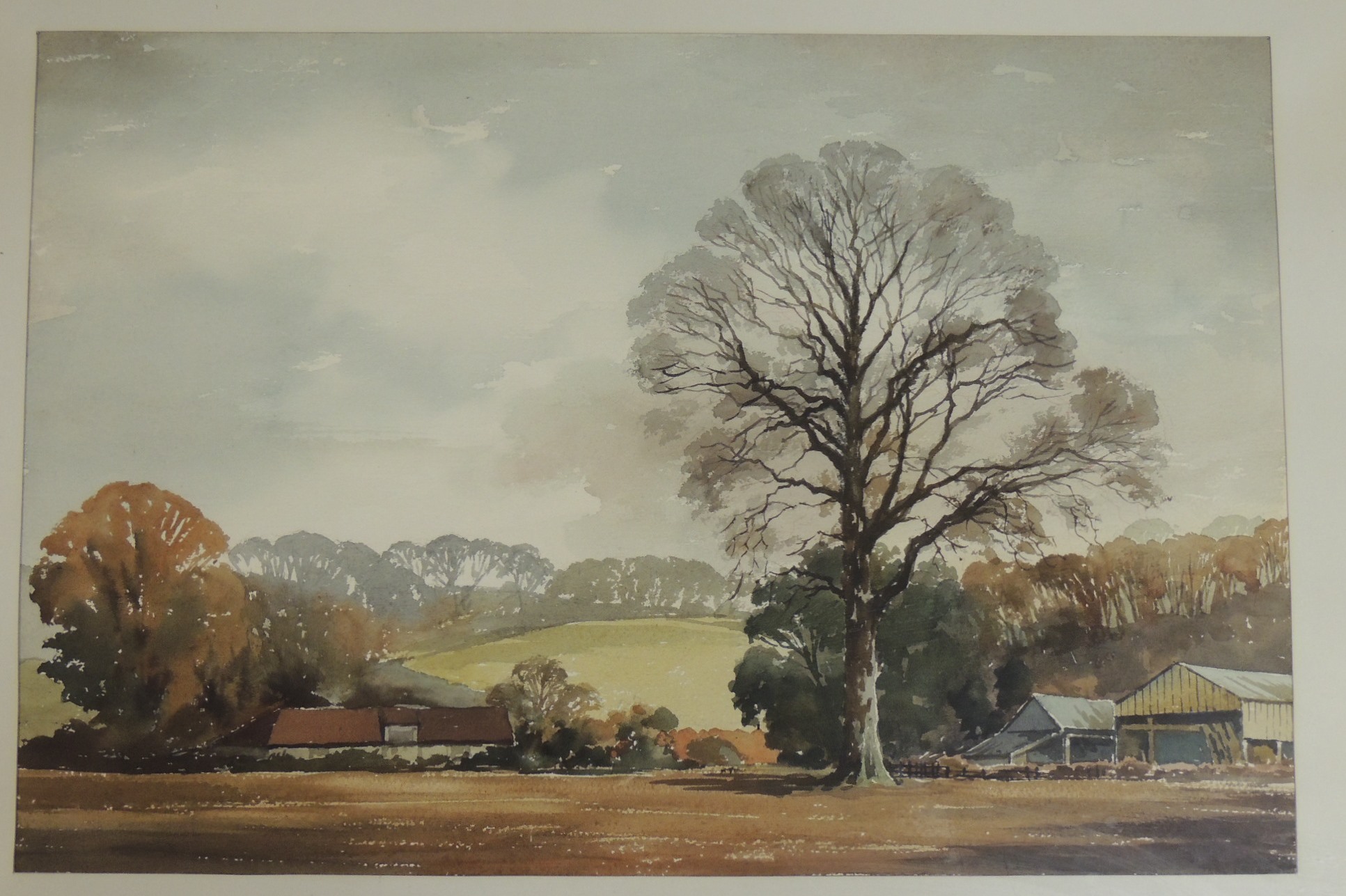 SIDNEY PERRIN (1908 - 1987) - Elm Tree near Horner, Minehead ...