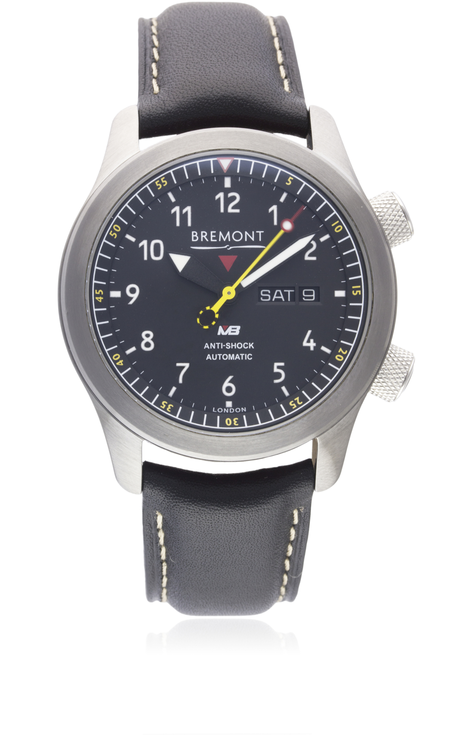 AN EXTREMELY RARE GENTLEMAN'S STAINLESS STEEL BREMONT MB1 AUTOMATIC ...