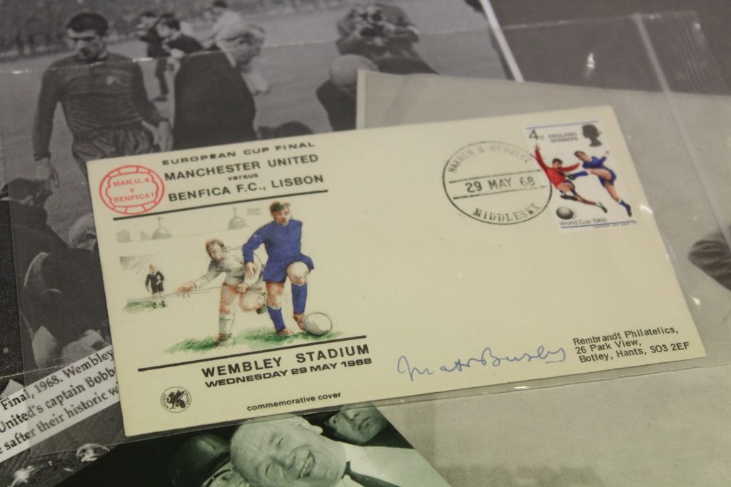Football Autograph - Signed postcard by Manchester United manager Matt ...