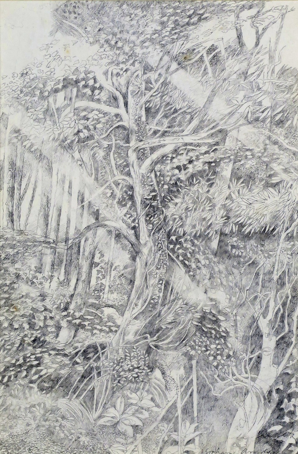 Graham Arnold (b.1932) Okebourne Chace Signed Pencil 23 x 15cm ++Two or ...